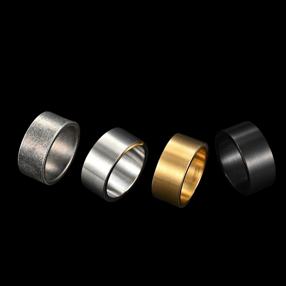 Antique Simple Steel Ring | Stainless Steel Gothic Jewelry | Chrome Cult