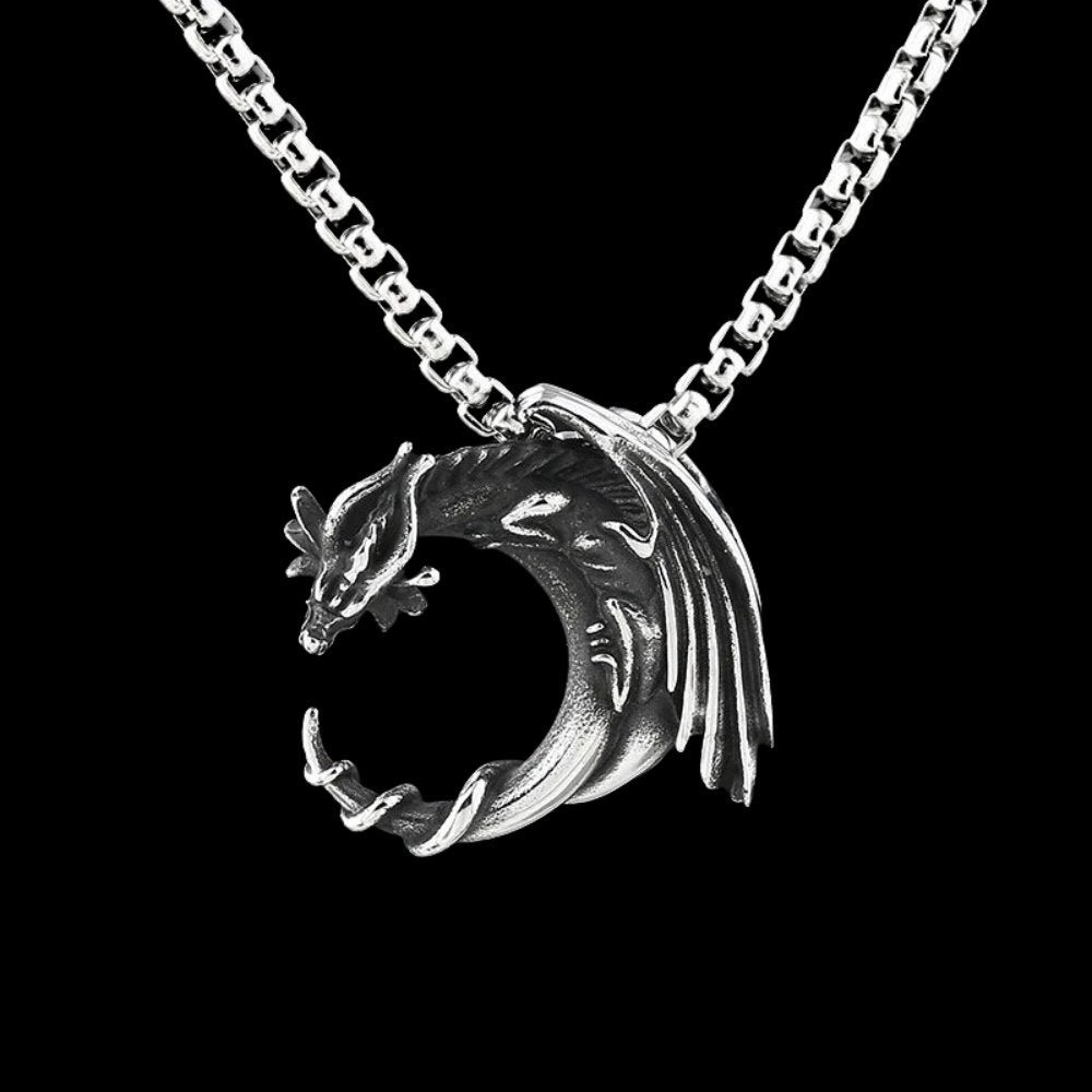 Draco Pendant | Stainless Steel Gothic Jewelry | Chrome Cult