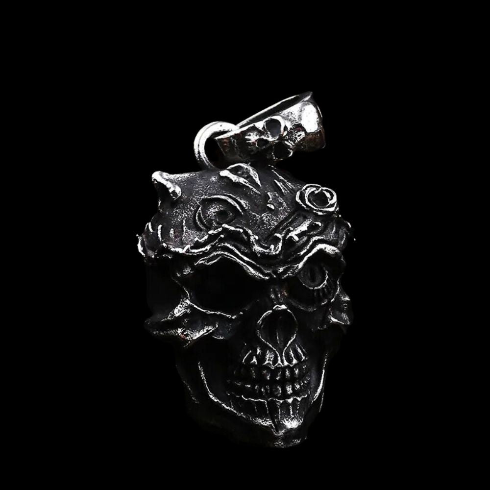 Ghost Rider Pendant | Stainless Steel Gothic Jewelry | Chrome Cult