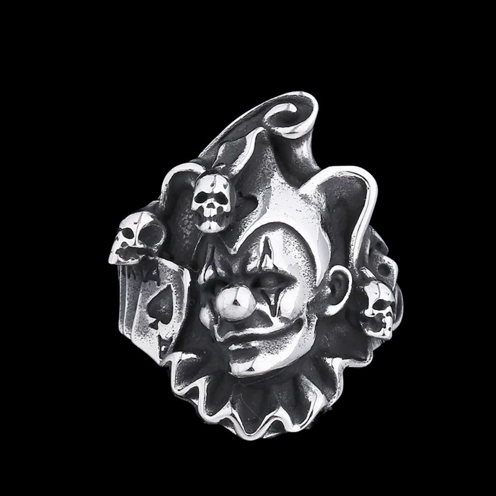Jester Of The Underworld Ring | Stainless Steel Gothic Jewelry | Chrome ...