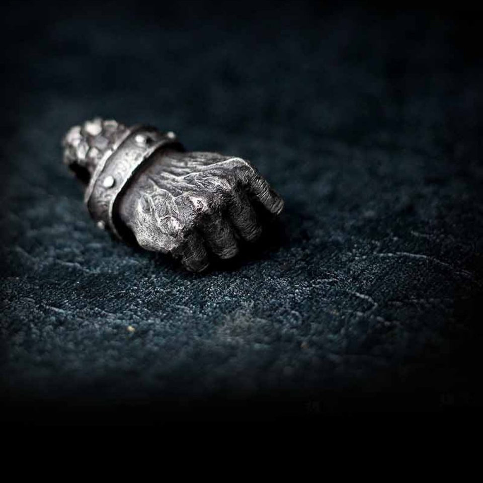Power Fist Pendant | Stainless Steel Gothic Jewelry | Chrome Cult