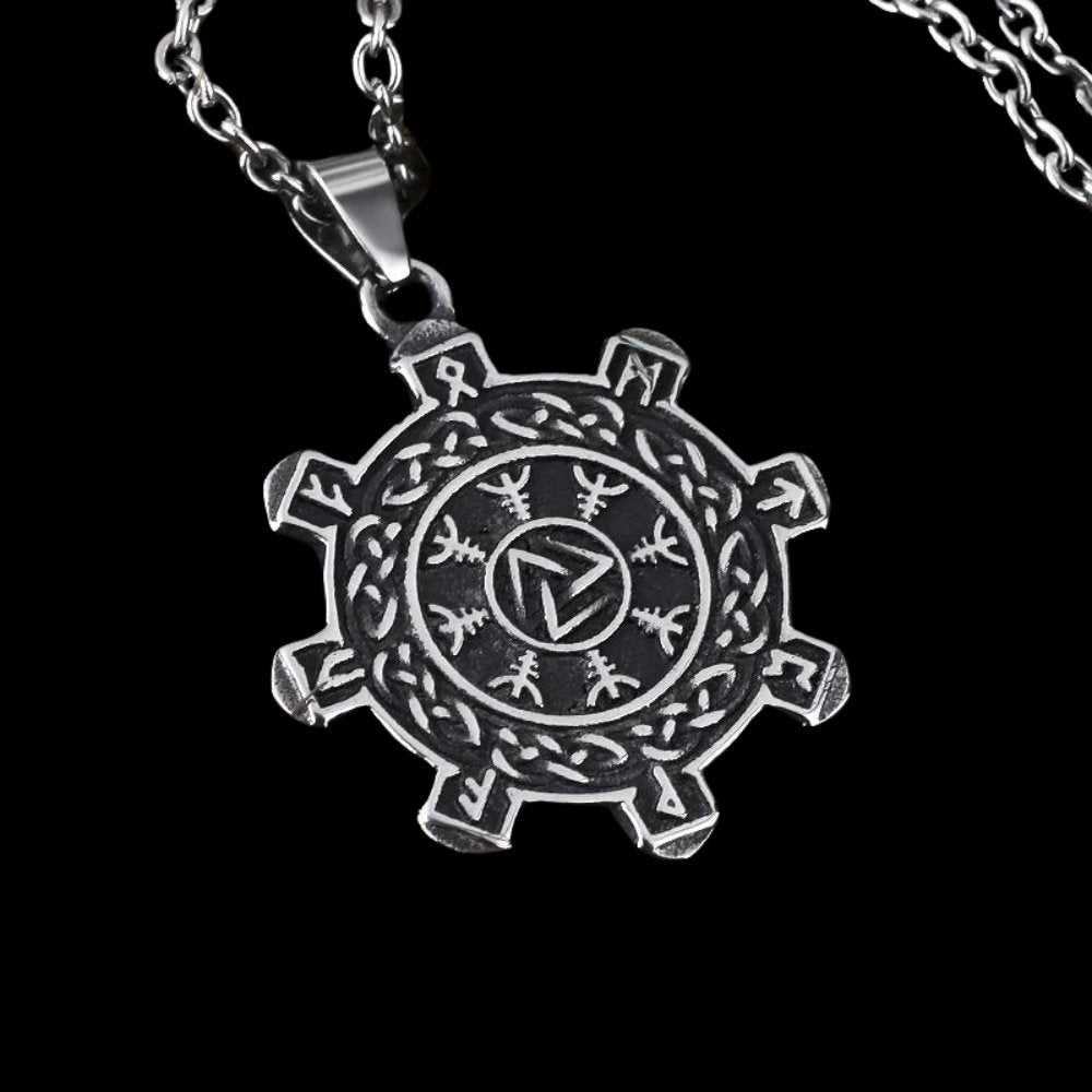 Viking Valknut Knot Pendant | Stainless Steel Gothic Jewelry | Chrome Cult